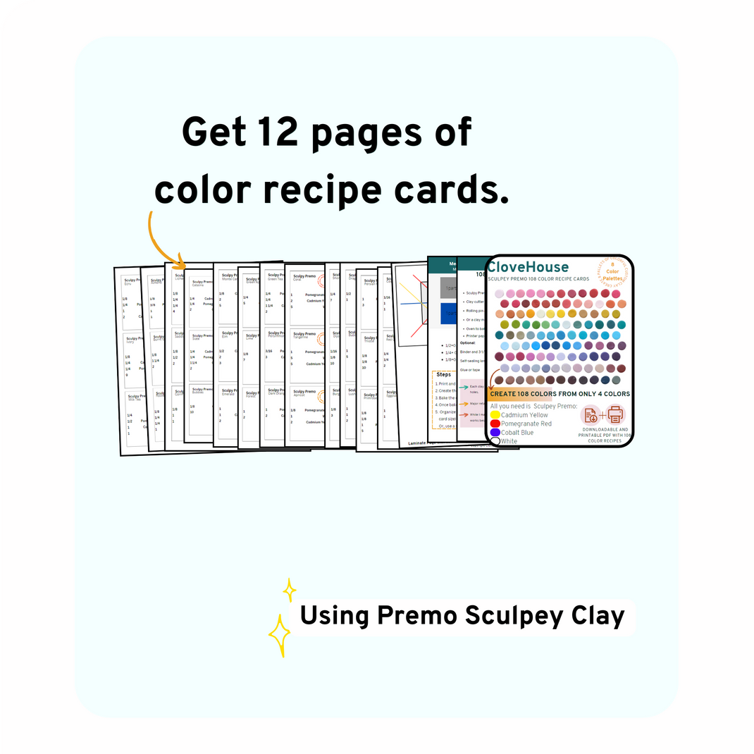 Polymer Clay Baking Instructions for the 8 most used polymer clay bran ...